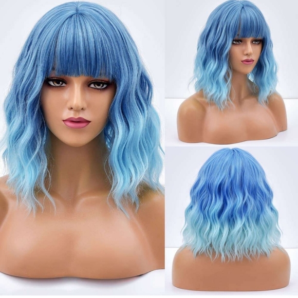 mikini | Hair | Mikini Blue Ombre Wig | Poshmark